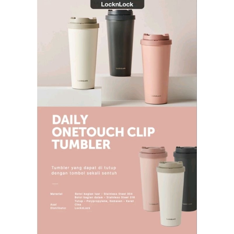Jual Tumbler locknlock one touch clip | Shopee Indonesia