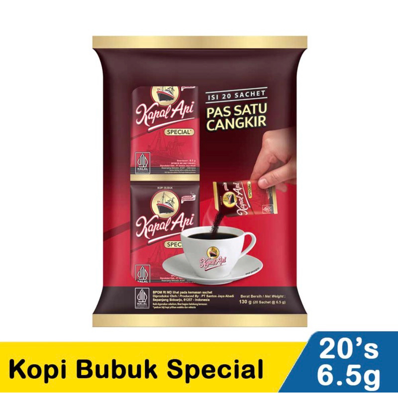 Jual KAPAL API Special Merah 1 Bag (20 x 6 gr) | Shopee Indonesia