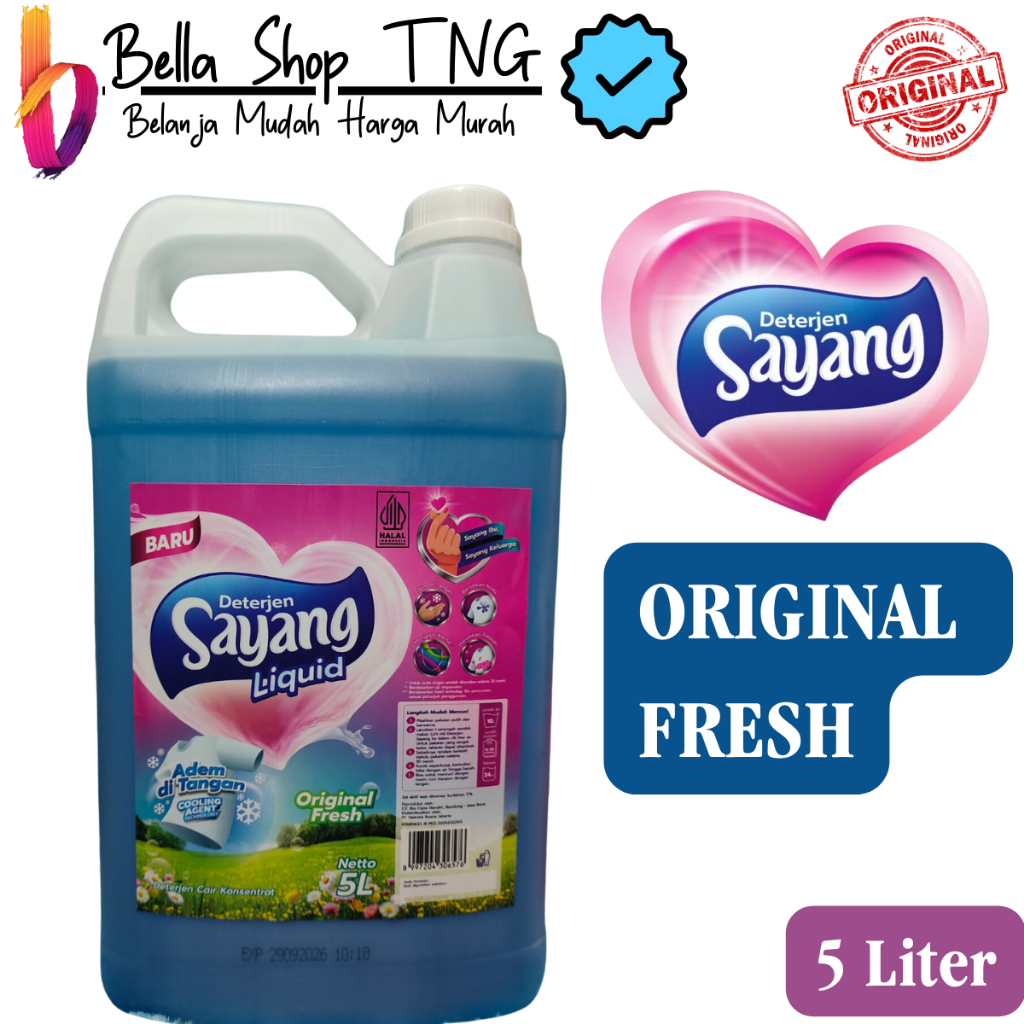 Jual Sayang Liquid Detergent Cair Original Fresh Jerigen 5 Liter ...