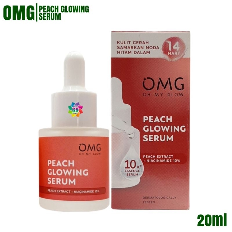 Jual OMG Oh My Glow Peach Glowing Serum BPOM 20ml (Satuan) | Shopee Indonesia