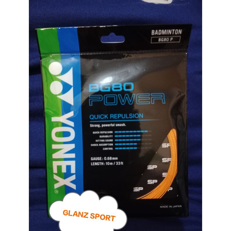 Jual SENAR BADMINTON YONEX BG 80 POWER ORIGINAL SP | Shopee Indonesia