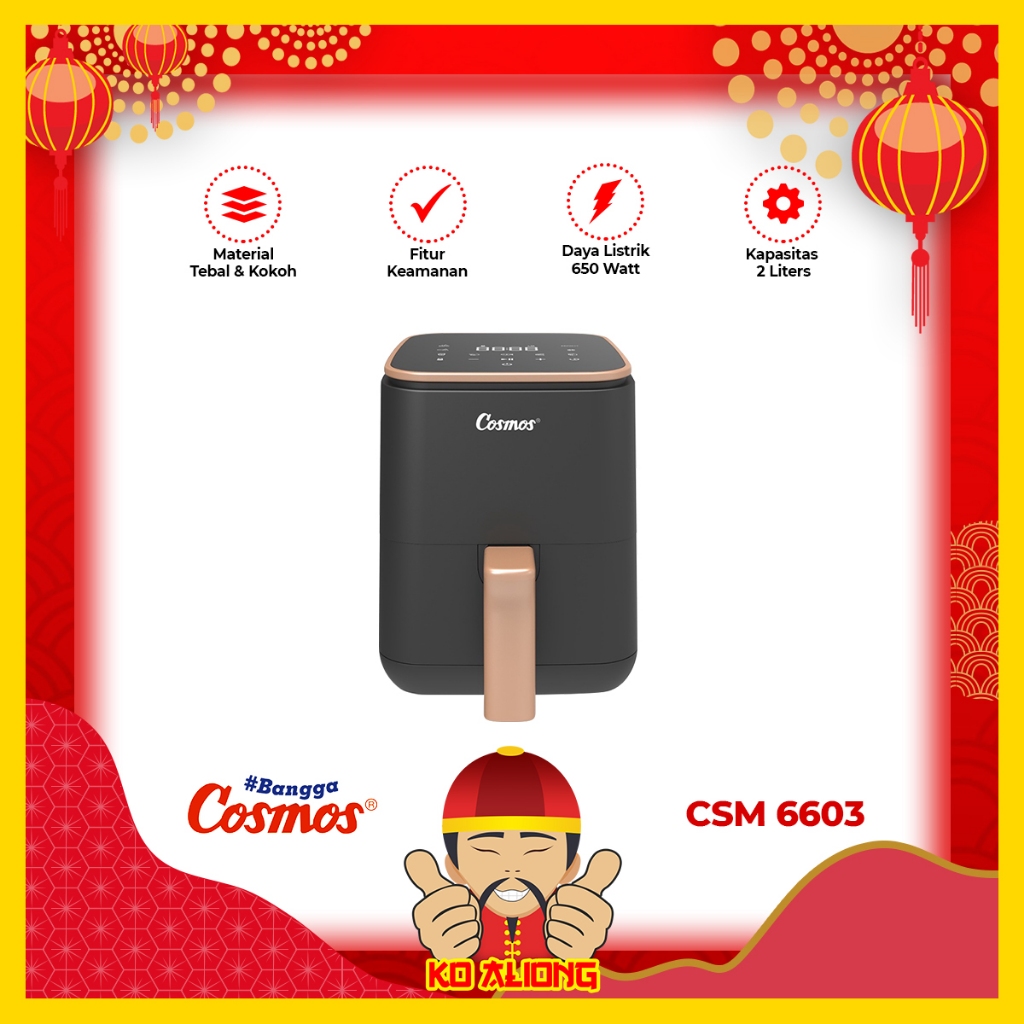 Jual COSMOS AIR FRYER CAF 6603 ORIGINAL / BERGARANSI RESMI | Shopee ...
