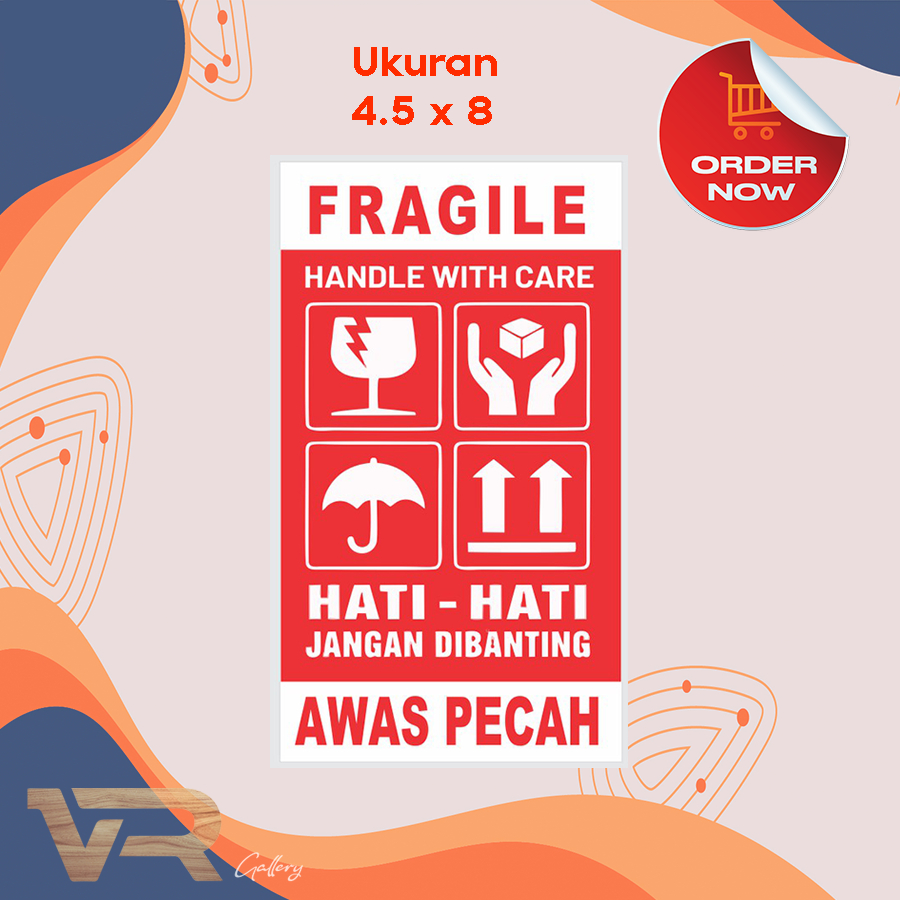 Jual STICKER FRAGILE Pecah Belah / stiker pecah belah awet dan murah ...