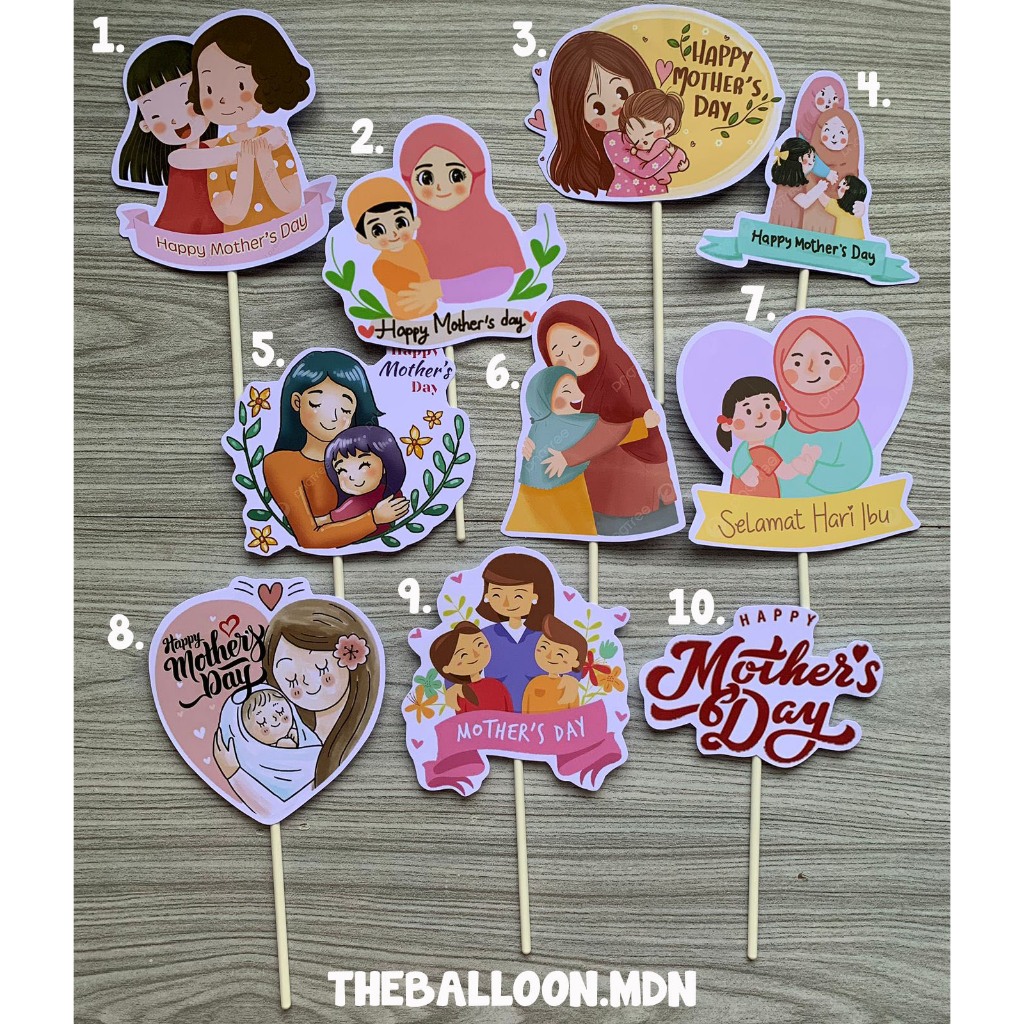 Jual Topper Cake Hari Ibu / Topper Buket | Shopee Indonesia