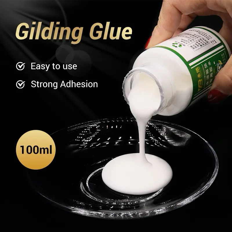 Jual Lem foil leaf adhesive lem water based lem gilding sheet foil emas ...