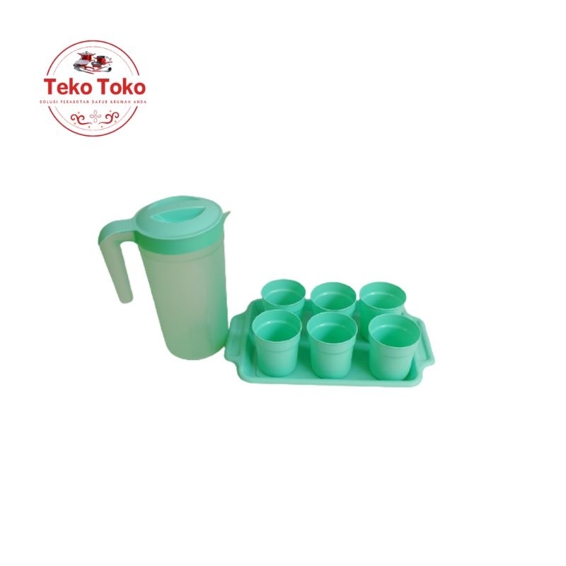 Jual Dono Pitcher Eskan Set Gelas Nampan Murah | Shopee Indonesia