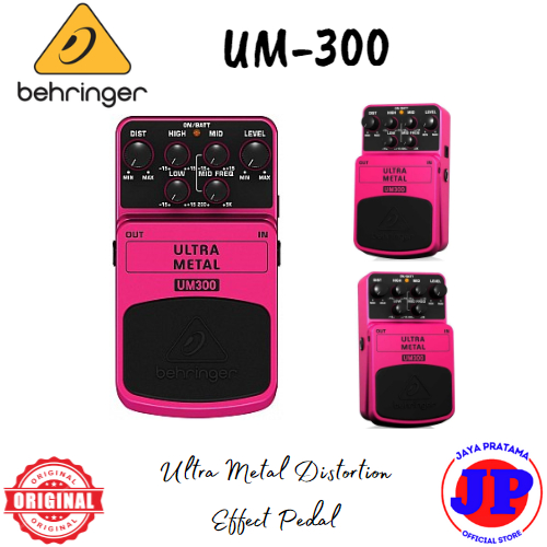 Jual Behringer Ultra Metal UM300 Distortion Efek Pedal Original UM-300 ...