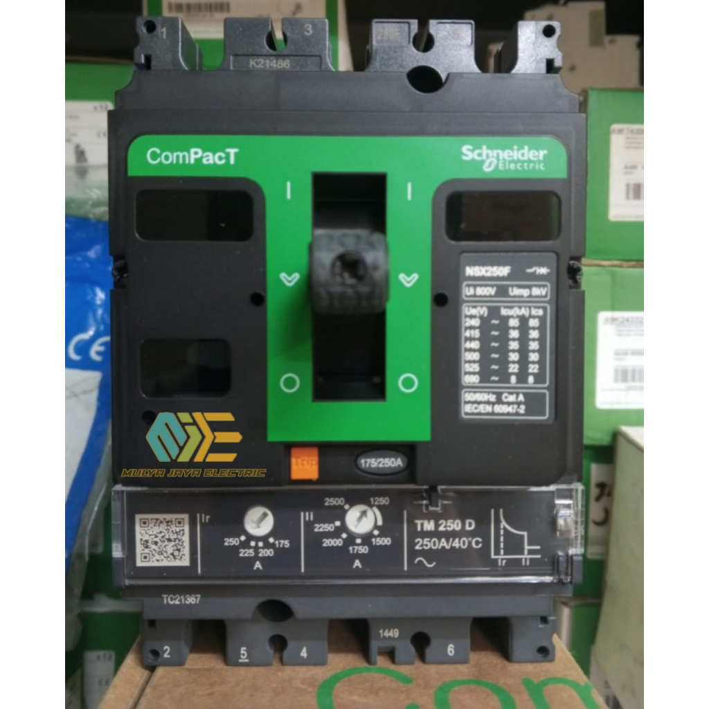 Jual Mccb Schneider 3p 250a NSX250F 3 phase 250 Amper 36kA C25F3TM250 ...
