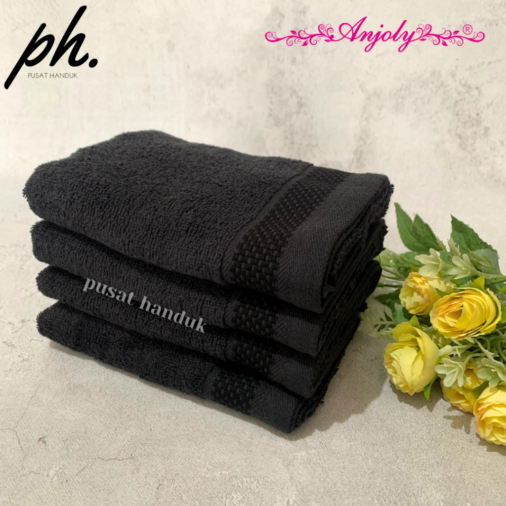 Jual READY !! HANDUK HITAM SALON ( uk 30 x 70 dan 70 x 135 ) | Shopee ...