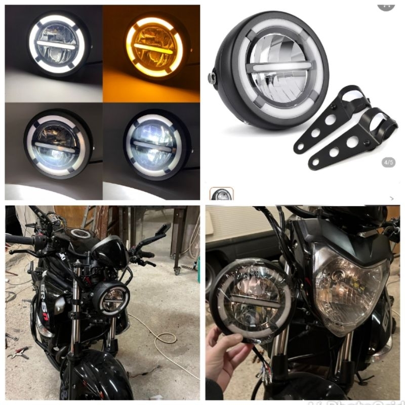 Jual Lampu jeep daymaker led plus breket dan sen variasi rx king ...