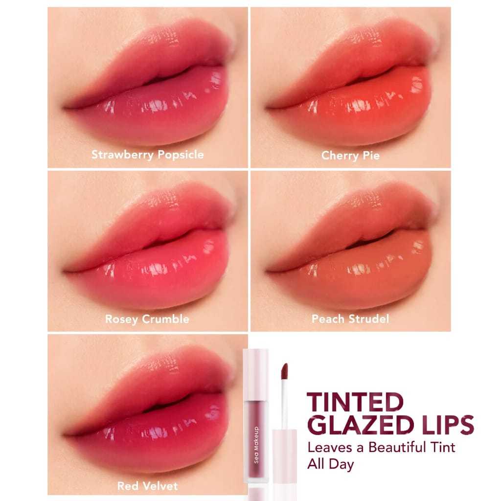Jual Sea Makeup Slick Cover jelly Tint / Lacquer Shake Lip Ink Glossy ...