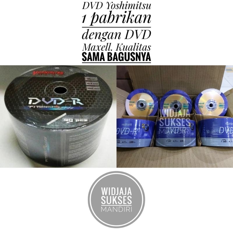 Jual DVD Yoshimitsu Titanium 4.7gb 16x murah bagus (1 pabrikan dgn DVD Maxell) | Shopee Indonesia