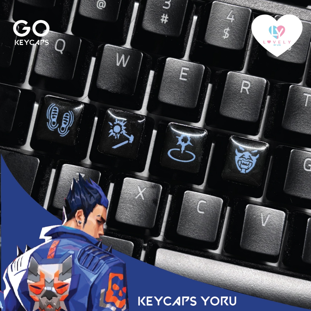 Jual Keycaps PBT Valo Yoru Ability | GO KEYCAPS | Shopee Indonesia
