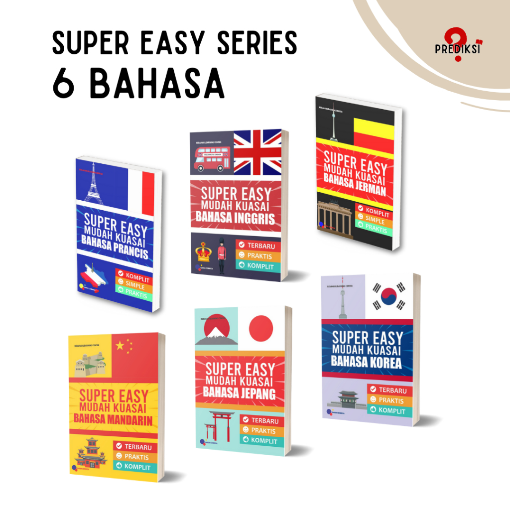 Jual BUKU BAHASA INGGRIS - KOREA - JEPANG - MANDARIN / SUPER EASY MUDAH KUASAI SERIES | Shopee ...