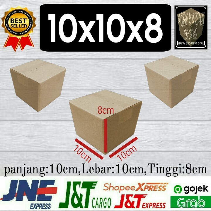 Jual kardus kecil uk 10x10x8 kardus mini kardus polos | Shopee Indonesia