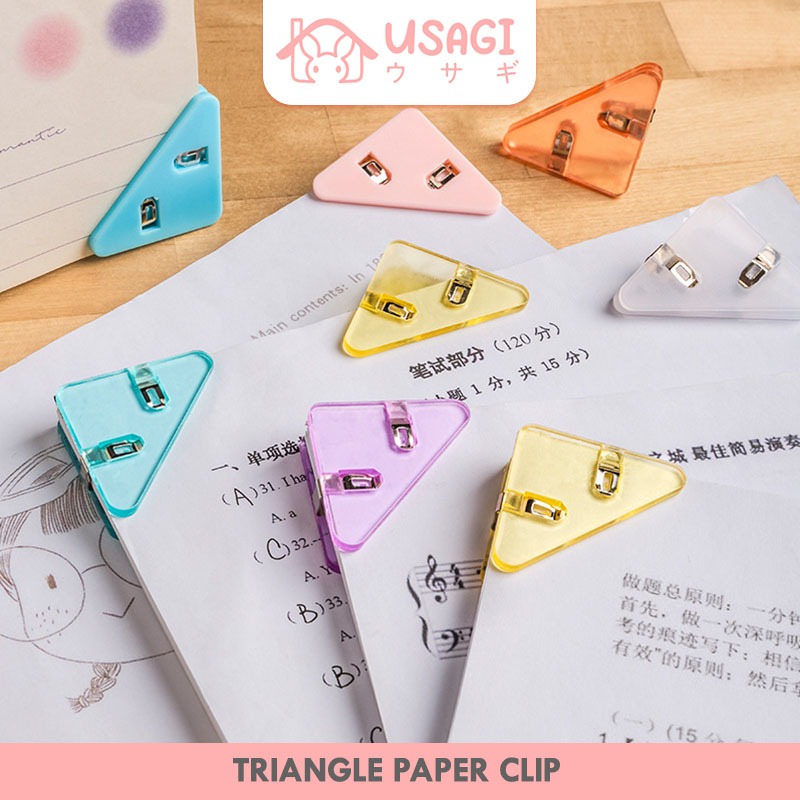 Jual USAGI OFFICIAL - Triangle Paper Clip / Jepitan Sudut Kertas ...