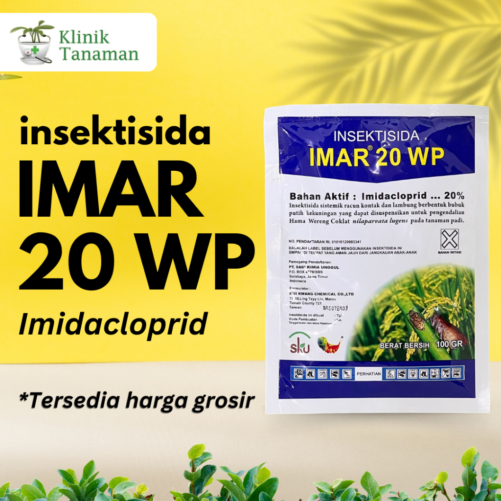 Jual Obat Hama Imar 20 WP 100gr Pembasmi Hama Kutu Putih, Kutu Daun, Belalang, Wereng, Penggerek ...