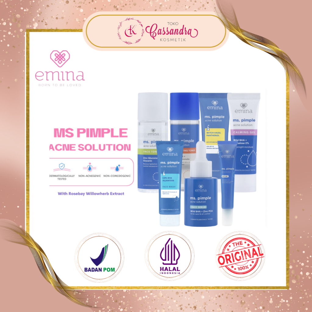 Jual EMINA MS PIMPLE ACNE SOLUTION SERIES SEBUM FIGHTER | FACE WASH ...