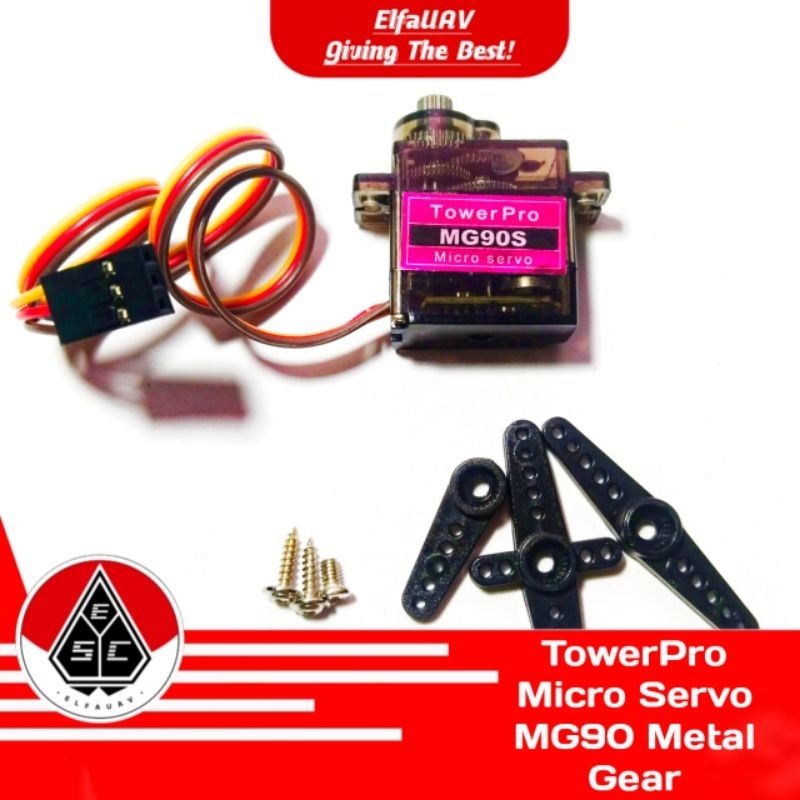Jual TOWER PRO MICRO SERVO MG90S METAL GEAR SERVO MICRO MG-90S | Shopee ...