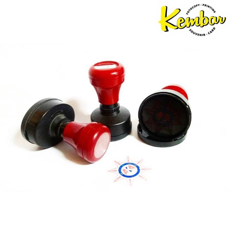 Jual STEMPEL diameter 3,5 cm free desain | Shopee Indonesia