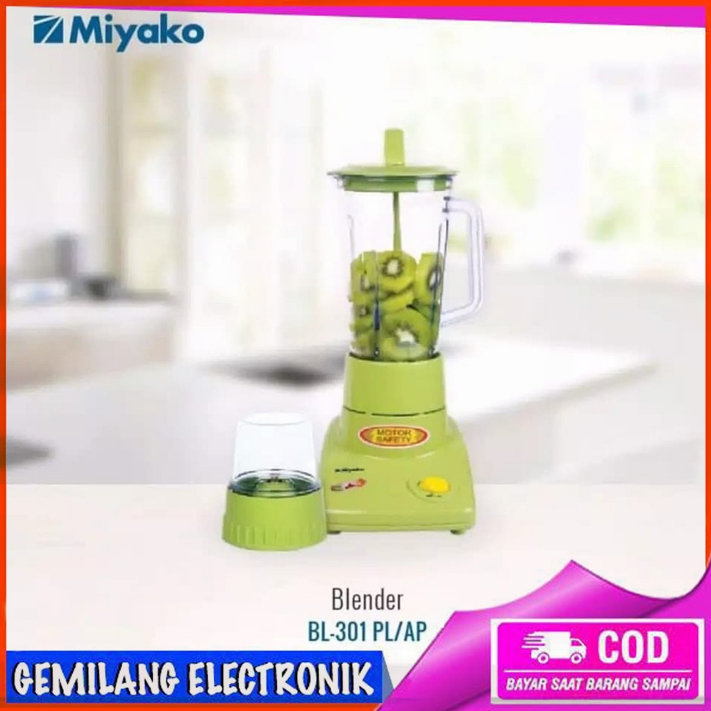 Jual Miyako BL 301 PL Blender Plastik 2in1 Kapasitas 1 Liter - Hijau | Shopee Indonesia