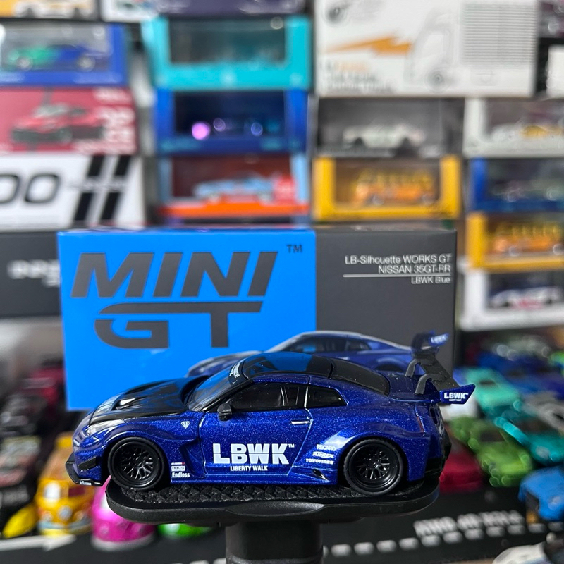 Jual MINI GT Nissan GTR R35 LBWK Liberty Walk Blue no 299 | Shopee ...