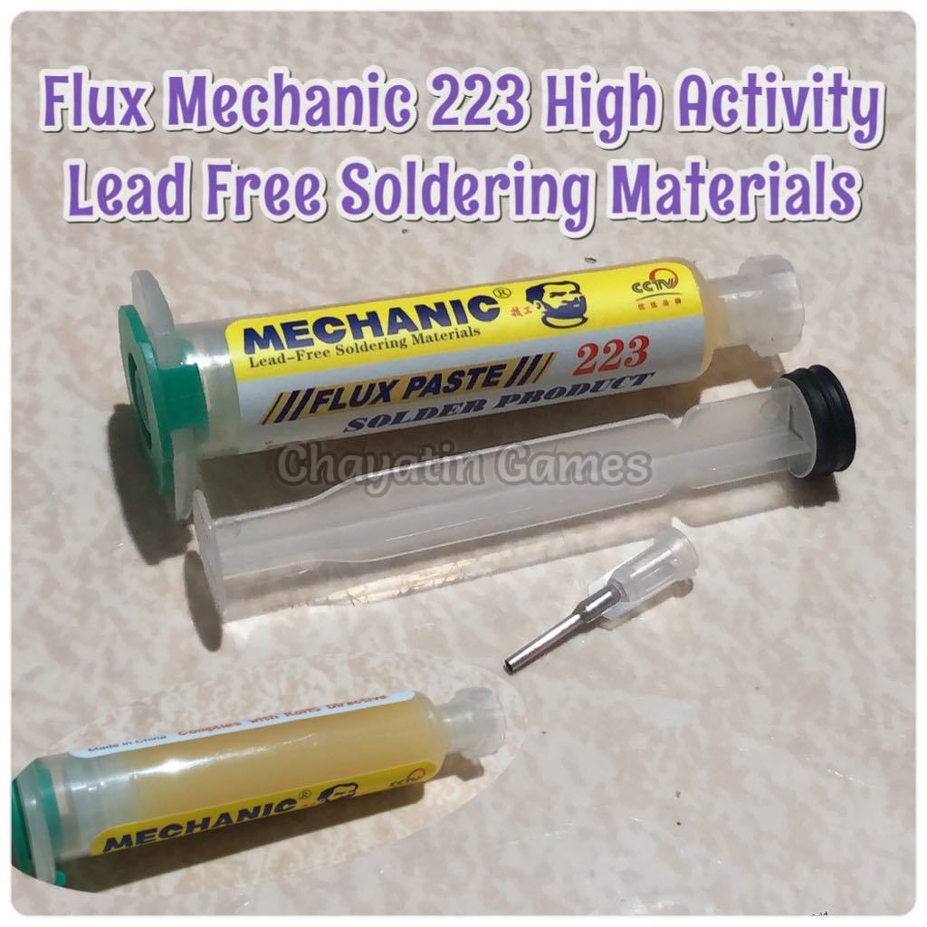 Jual Flux Ori Mechanic 223 High Activity Lead Free - Pasta Solder - Minyak Solder Merk Mechanic ...