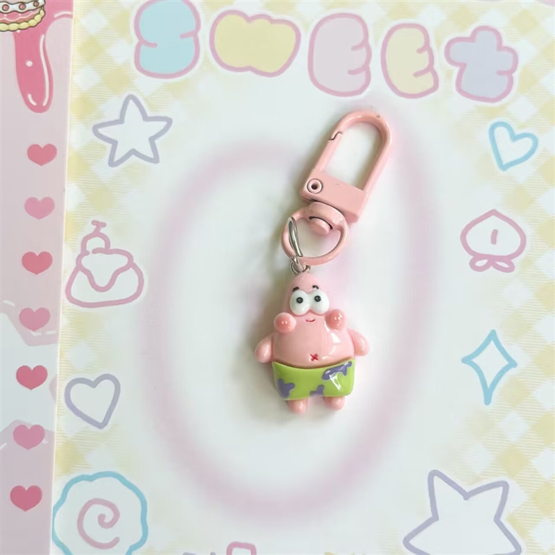 Jual GANTUNGAN KUNCI KARAKTER SPONGEBOB / KEYCHAIN RUBBER SPONGEBOB ...