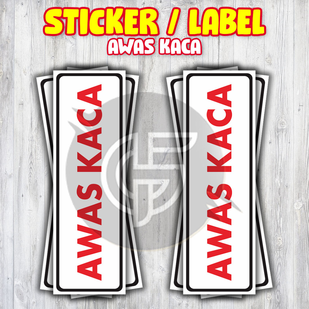 Jual STICKER LABEL AWAS KACA - STIKER AWAS KACA TINGGAL TEMPEL - LABEL ...
