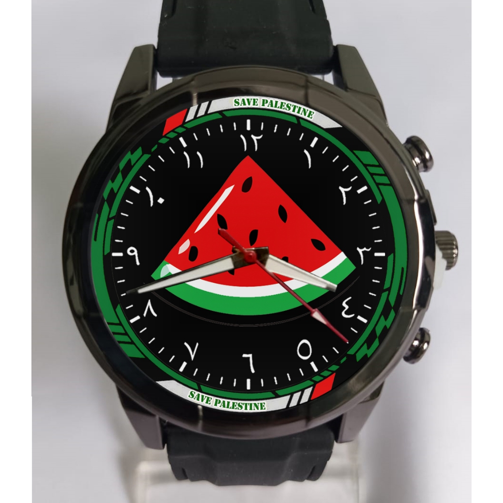 Jual JAM TANGAN CUSTOM SIMBOL SAVE PALESTINE | Shopee Indonesia