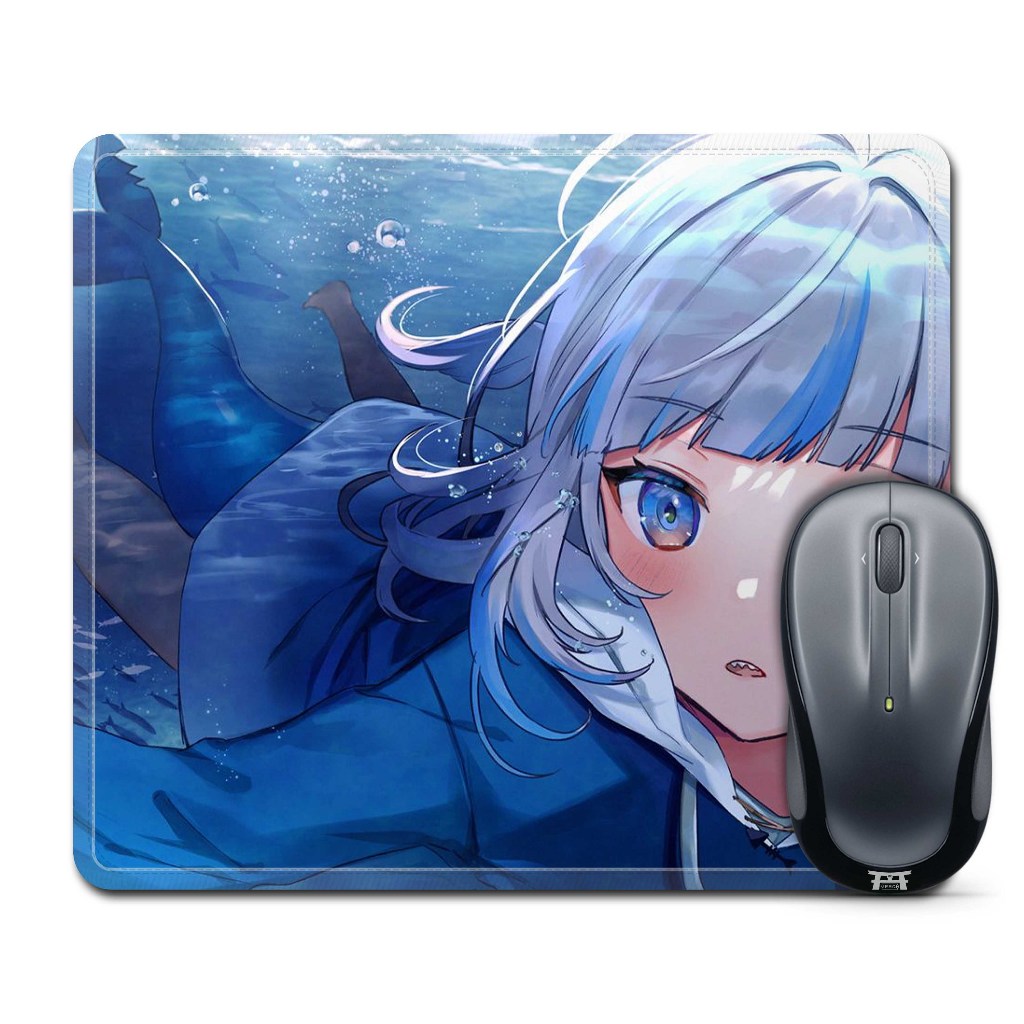 Jual Mouse pad gaming anime vtuber GAWR GURA UNDERWATER SWIM - HOLO EN ...