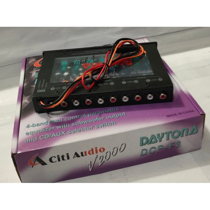 Jual daytona dcf-f3 parametric equalizer 12 volt 4 band Bluetooth ...