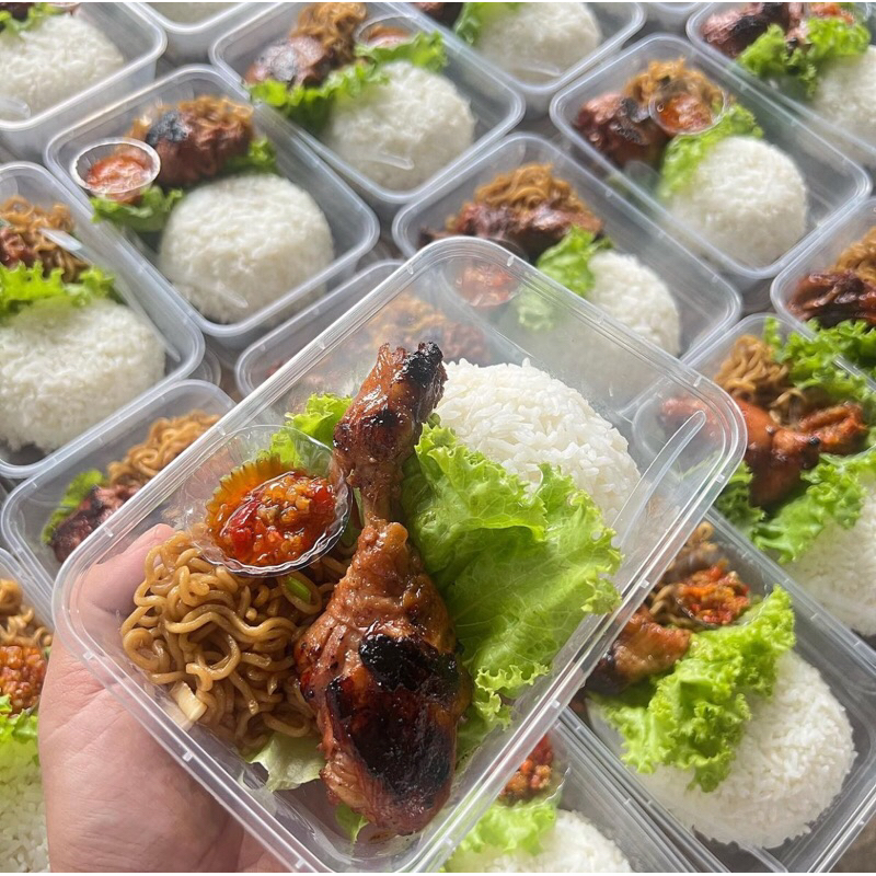 Jual Paket nasi ayam goreng atau ayam bakar | Shopee Indonesia