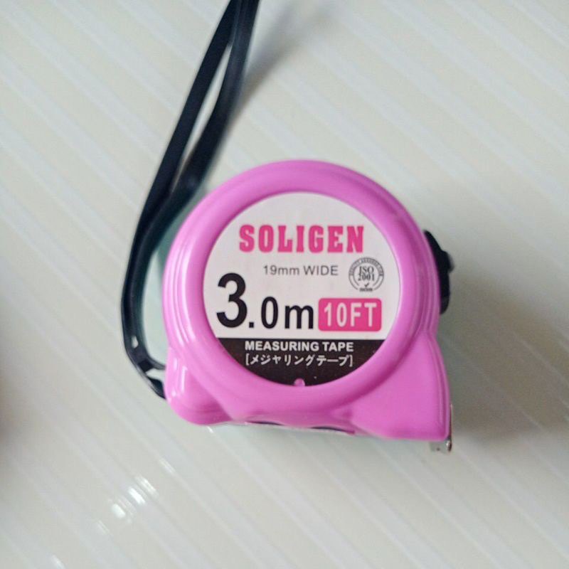 Jual Meteran Bangunan Roll Soligen 3M| Alat Ukur Rol Measuring Tape ...