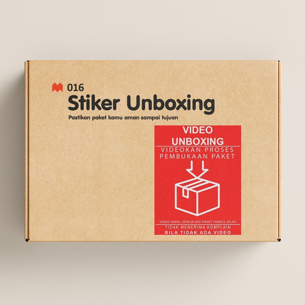Jual Stiker Wajib Video Unboxing / Stiker Buka Paket / Sticker Fragile ...