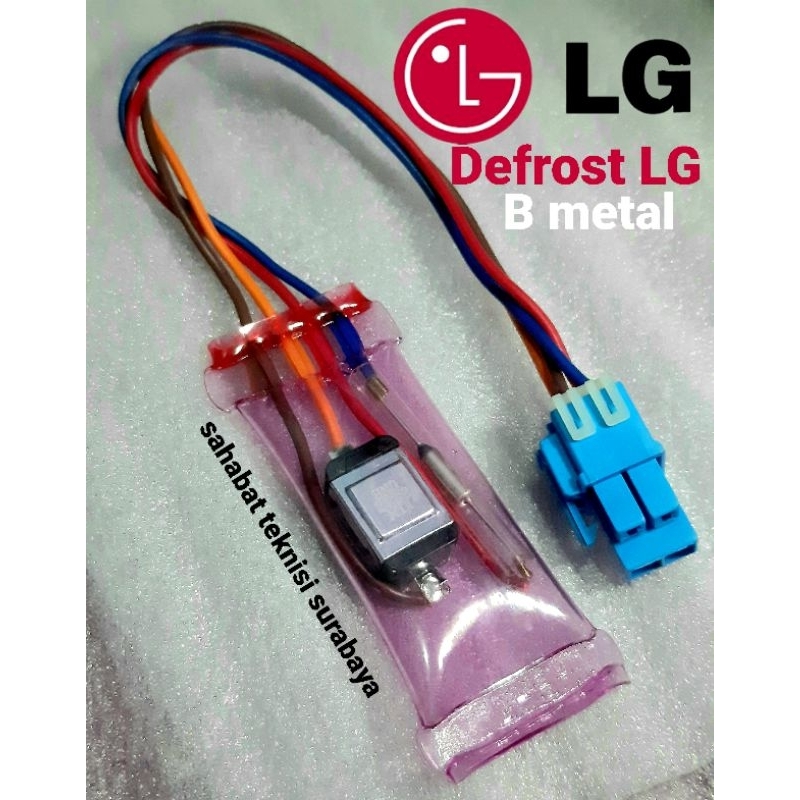 Jual Defrost Bimetal LG + FUSE Dalam | Defrost kulkas LG 2 pintu sensor ...