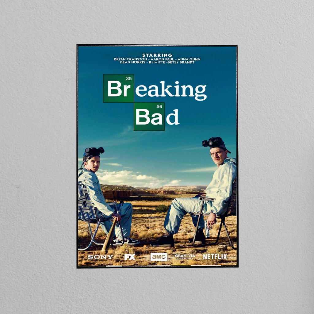 Jual Poster + Frameblock / Bingkai Ukuran 45x30 / 60x40 : BREAKING BAD ...