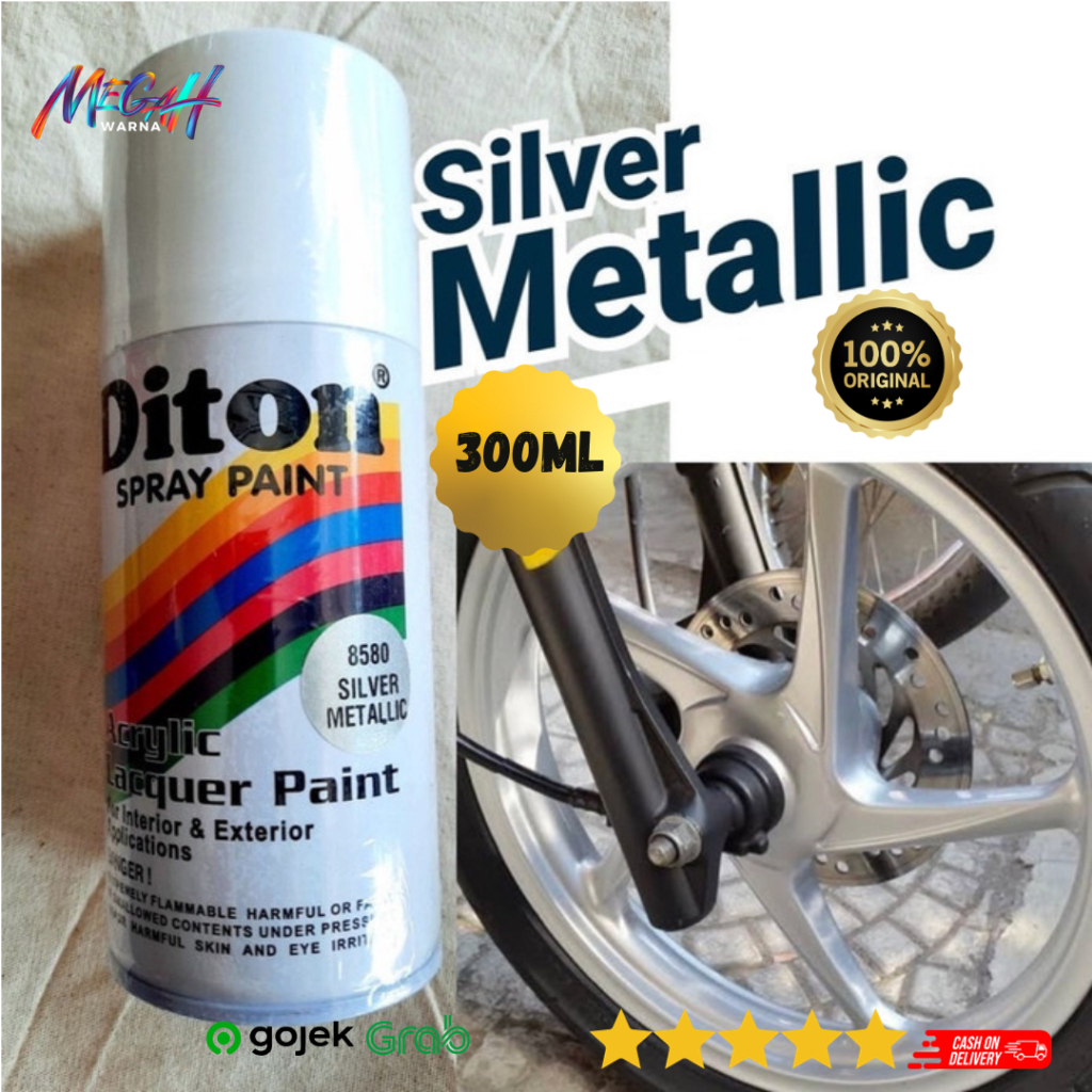 Jual Pilok Pilox Cat Semprot Diton 300cc Silver Metalik 8580 Epoxy ...