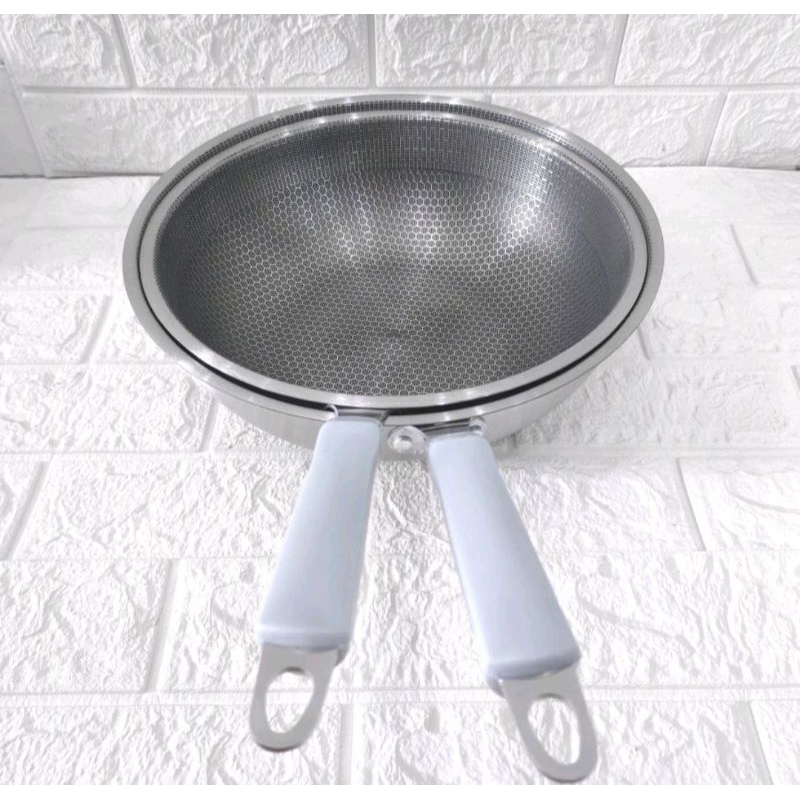 Jual Wajan Laba Stainles steel anti lengket / Penggorengan motif laba 32 & 34 | Shopee Indonesia