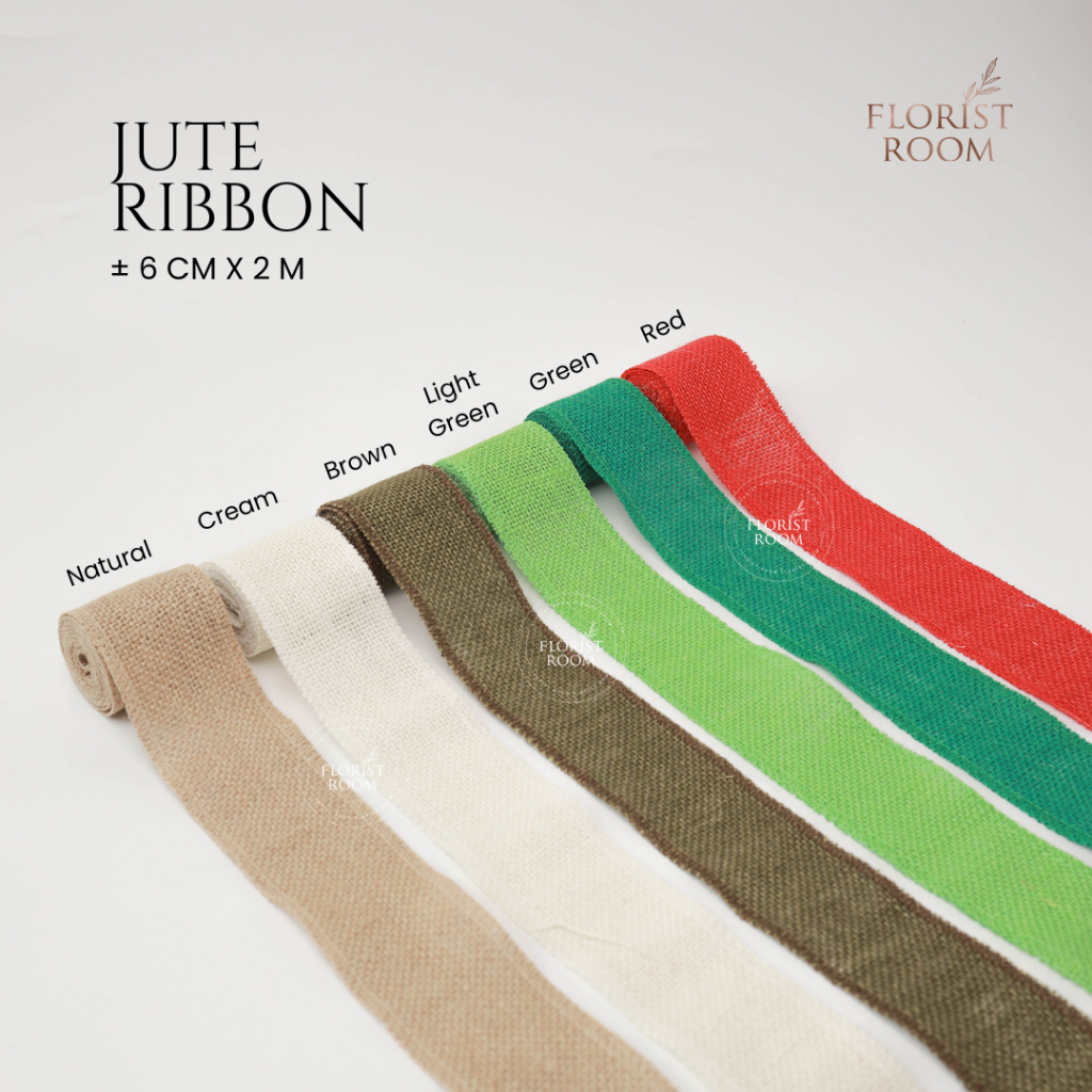 Jual Jute Ribbon ±6cm x 2 Meter - Pita Goni | Shopee Indonesia