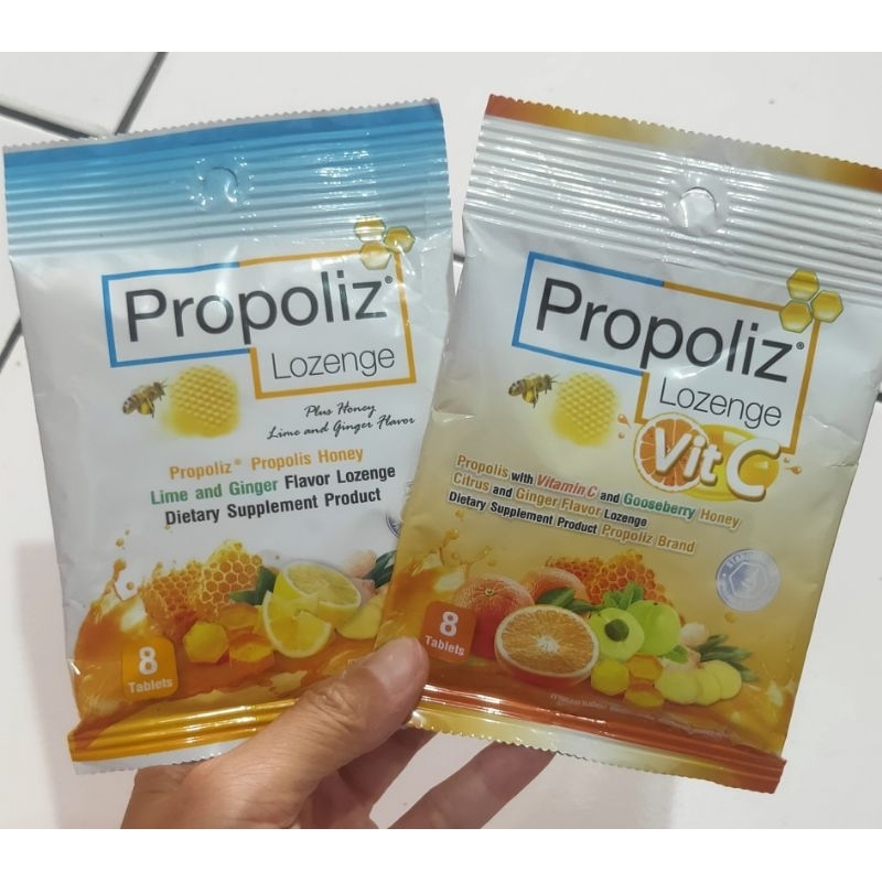 Jual permen obat vitamin hisap propoliz lozenge pelega tenggorokan ...