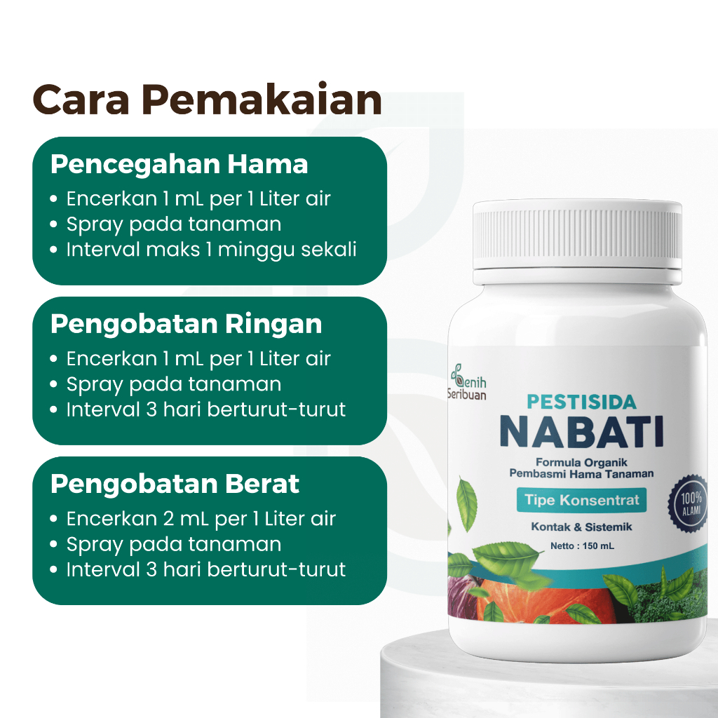 Jual Benih Seribuan - Pesnab: Pestisida Nabati 150 mL Formula Organik ...
