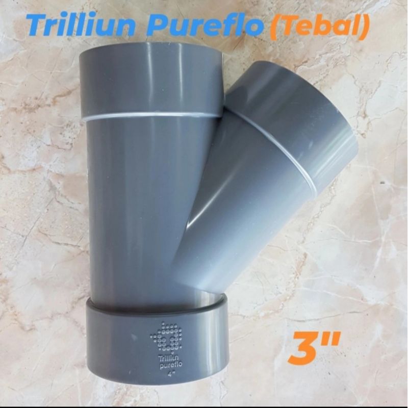 Jual Tee Yee 3"x3" TY - Y branch Trilliun Pureflo | Shopee Indonesia