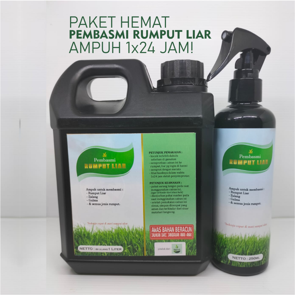Jual PEMBASMI RUMPUT LIAR ILALANG dan GULMA (Paket 1Liter+250ml ...