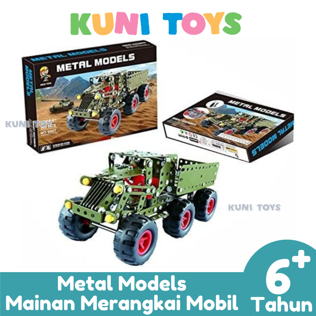 Jual Metal Models Jeep 3D Metal Puzzle 307 Pcs Aole Gainian Mainan ...