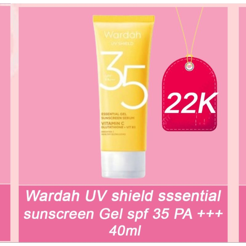 Jual WARDAH UV Shield Essential Sunscreen Gel SPF 35 PA+++ | Shopee ...