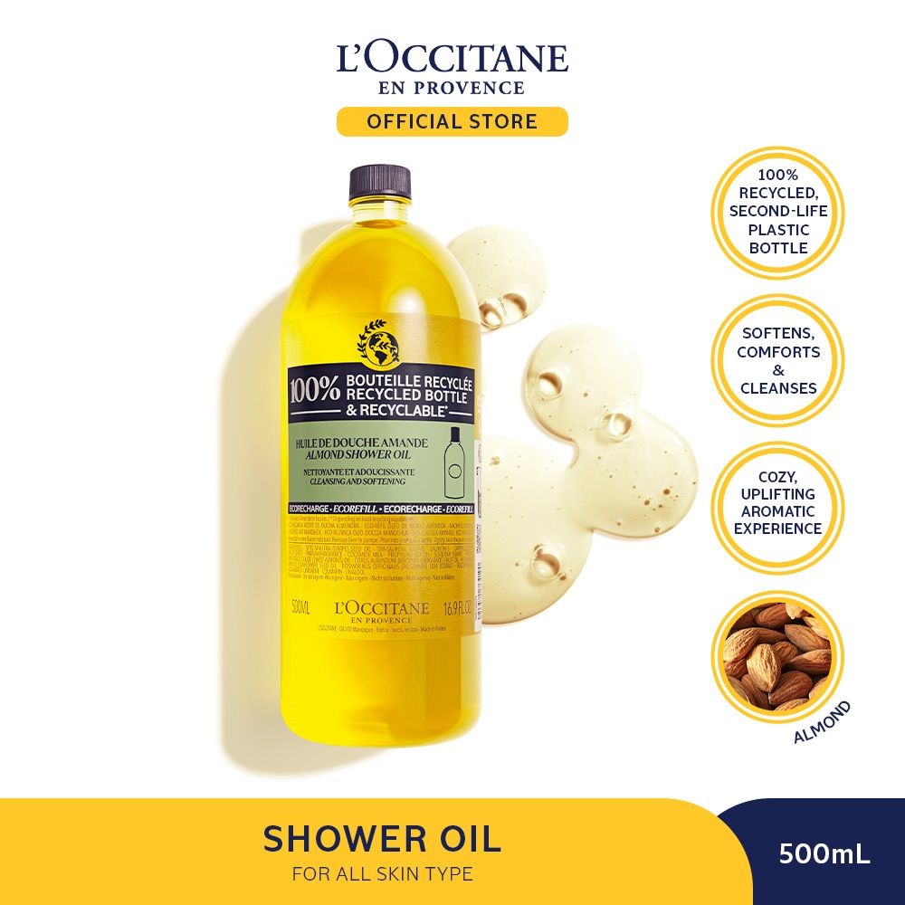 Jual L'Occitane Almond Shower Oil Refill 500ml - Sabun Mandi Refill | Shopee Indonesia