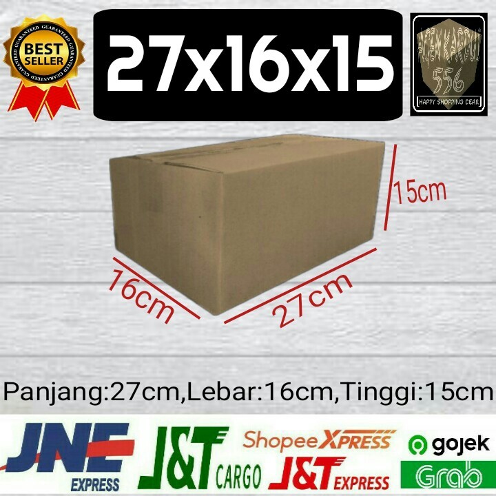 Jual 27x16x15 kardus packing ukuran kecil/sedang/besar/kardus murah ...