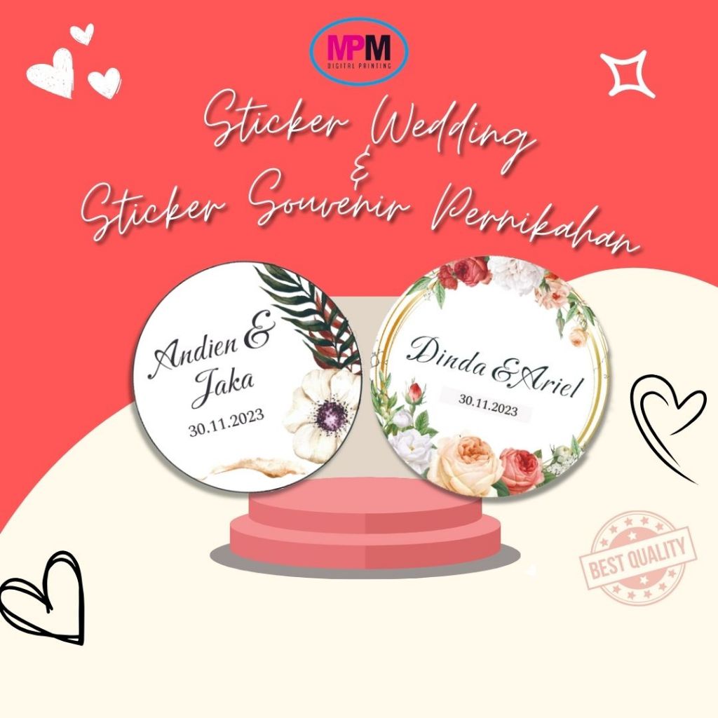 Jual STIKER WEDDING PERNIKAHAN / STICKER SOUVENIR PERNIKAHAN - FREE ...