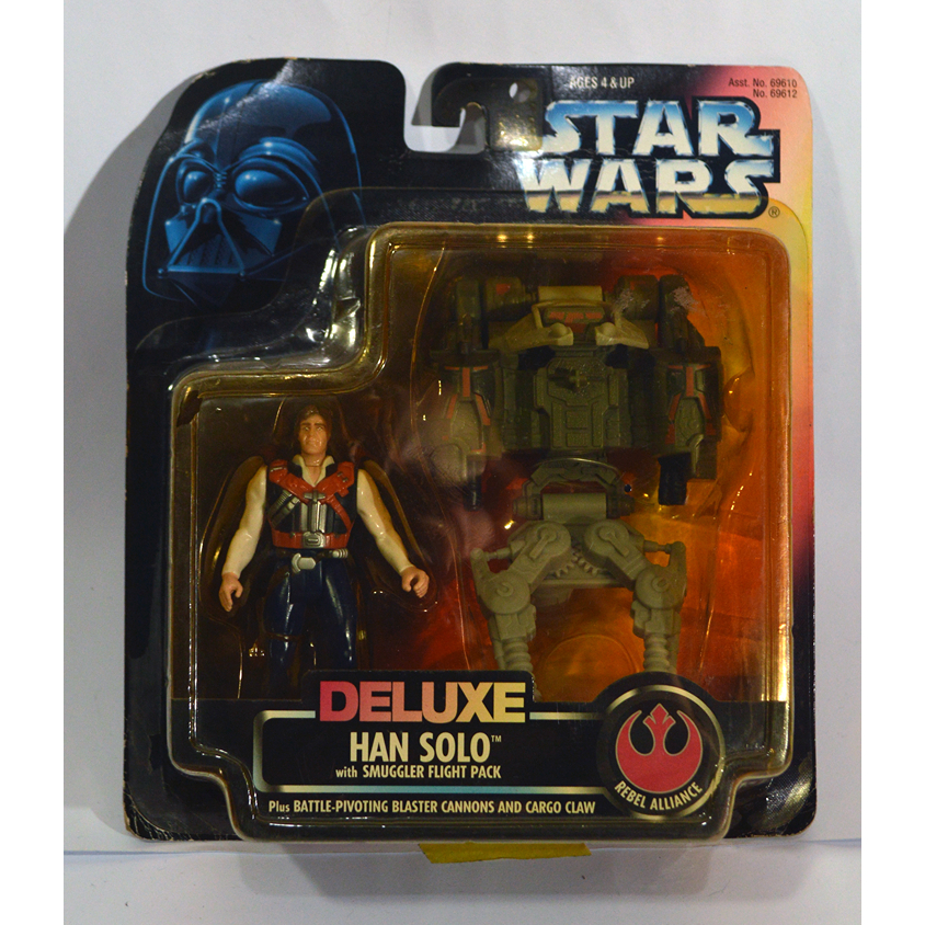 Jual Star Wars Kenner Deluxe Classic Han Solo with Smuggler Flight Pack ...